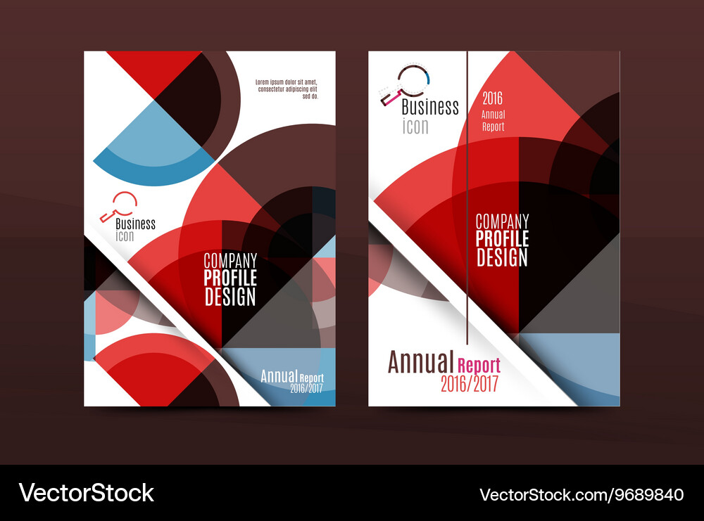 Geometric mosaic design a4 size business Vector Image