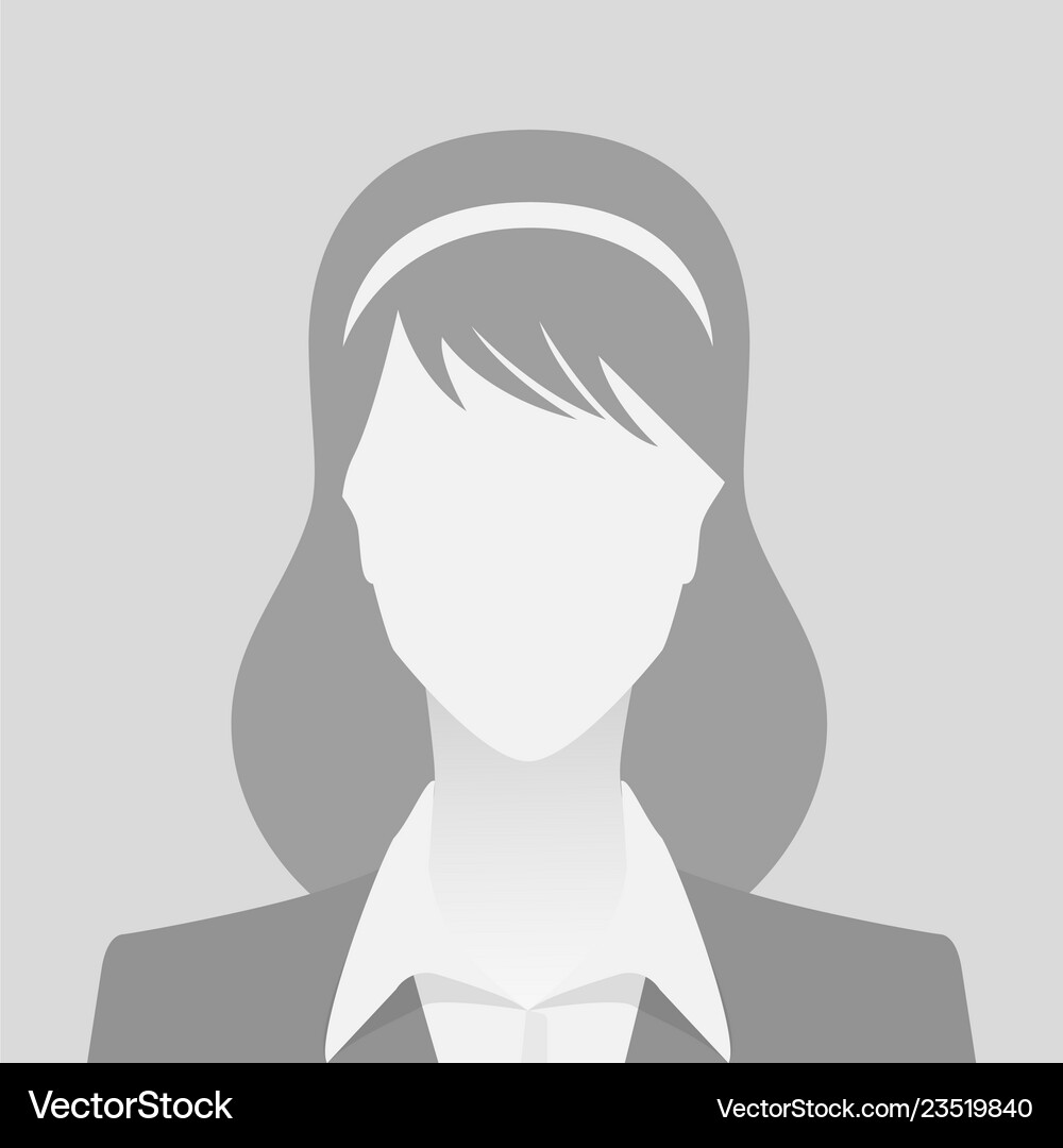 Gray Female Head Placeholder Royalty Free Vector Image