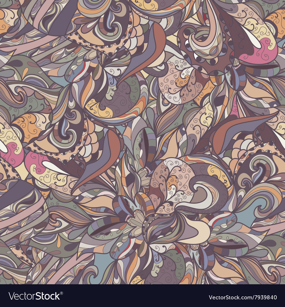 Hand-drawn abstract seamless pattern Royalty Free Vector Hand-drawn abstract seamless pattern Royalty Free Vector
