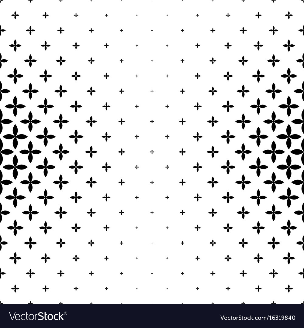 Monochrome geometrical pattern - abstract Vector Image