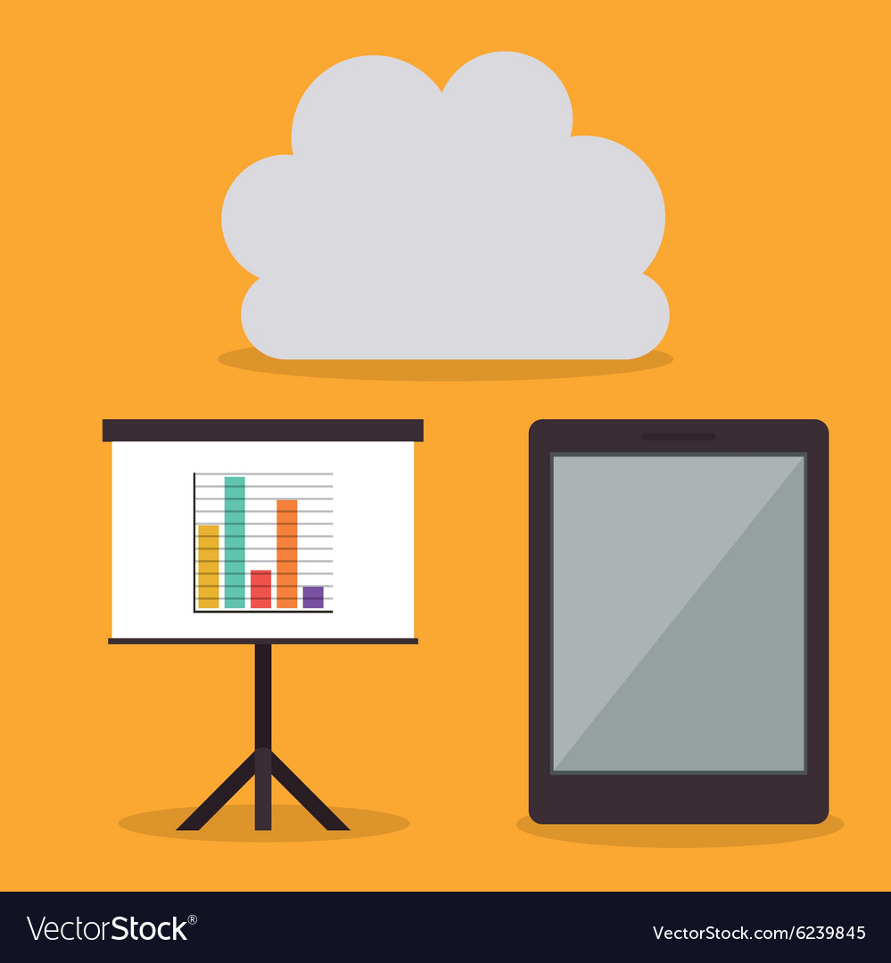 Cloud computing design Royalty Free Vector Image