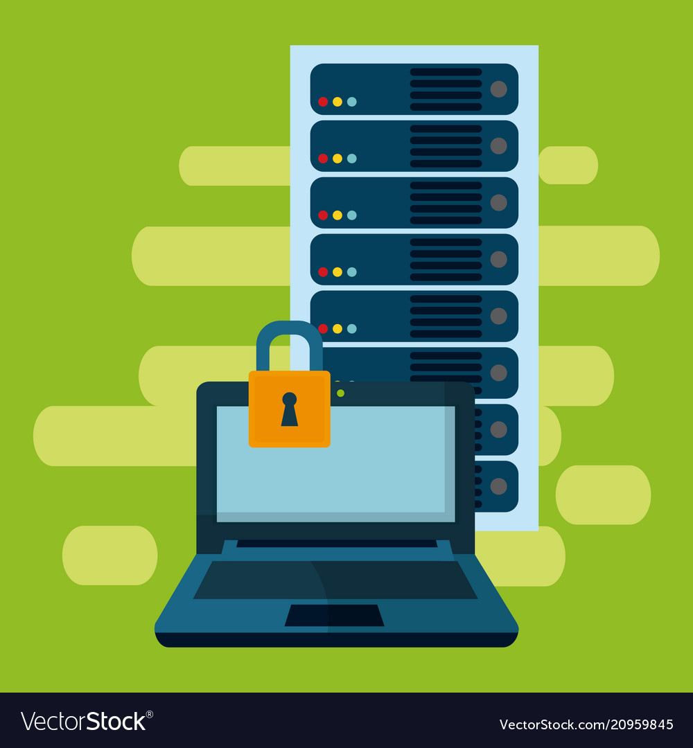 Data center technology Royalty Free Vector Image