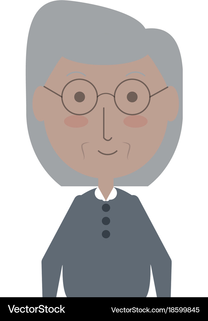 Elderly woman icon Royalty Free Vector Image - VectorStock