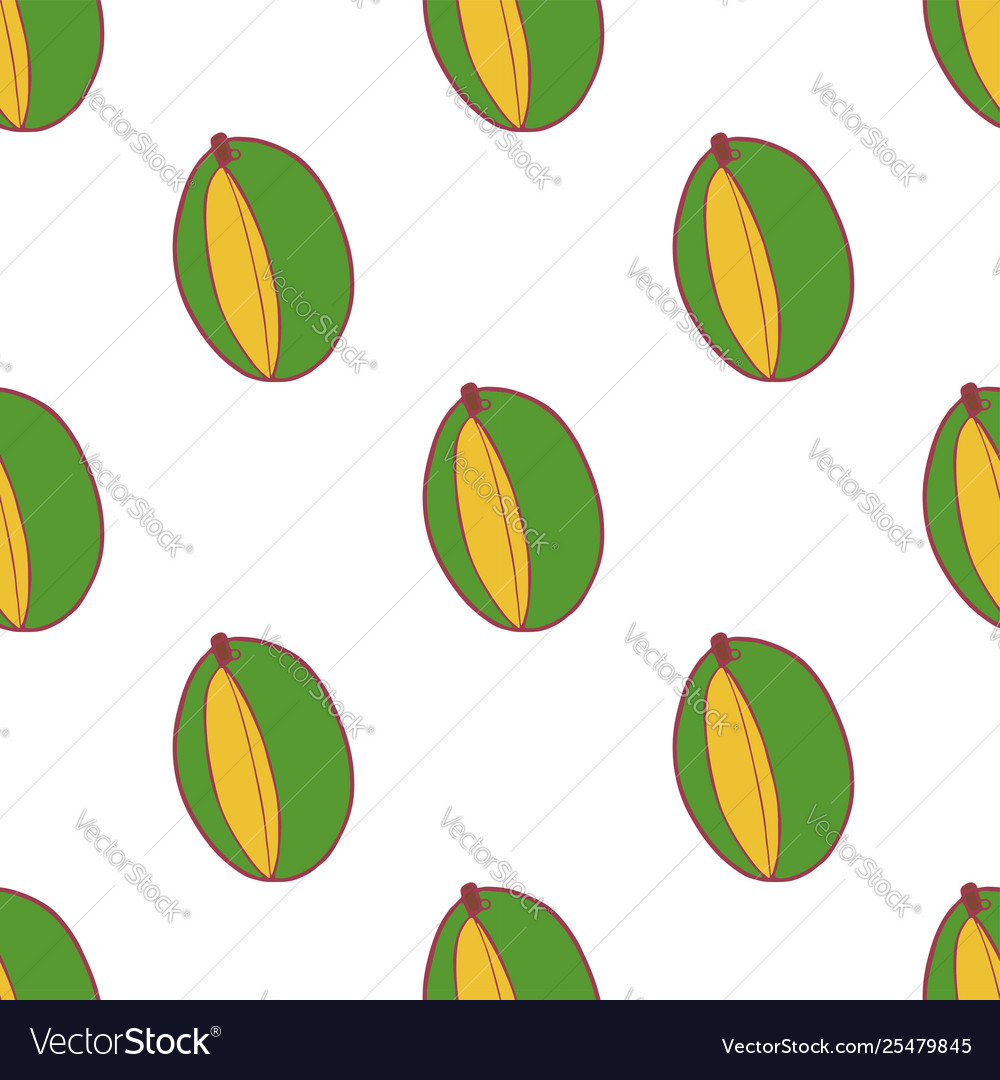 Mango fruit seamless pattern Royalty Free Vector Image
