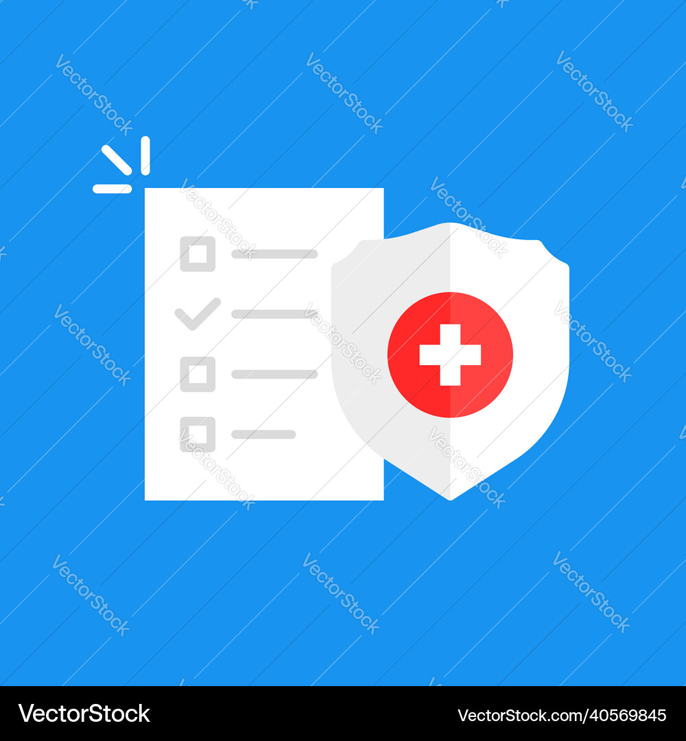 Test result like white medical form icon Vector Image