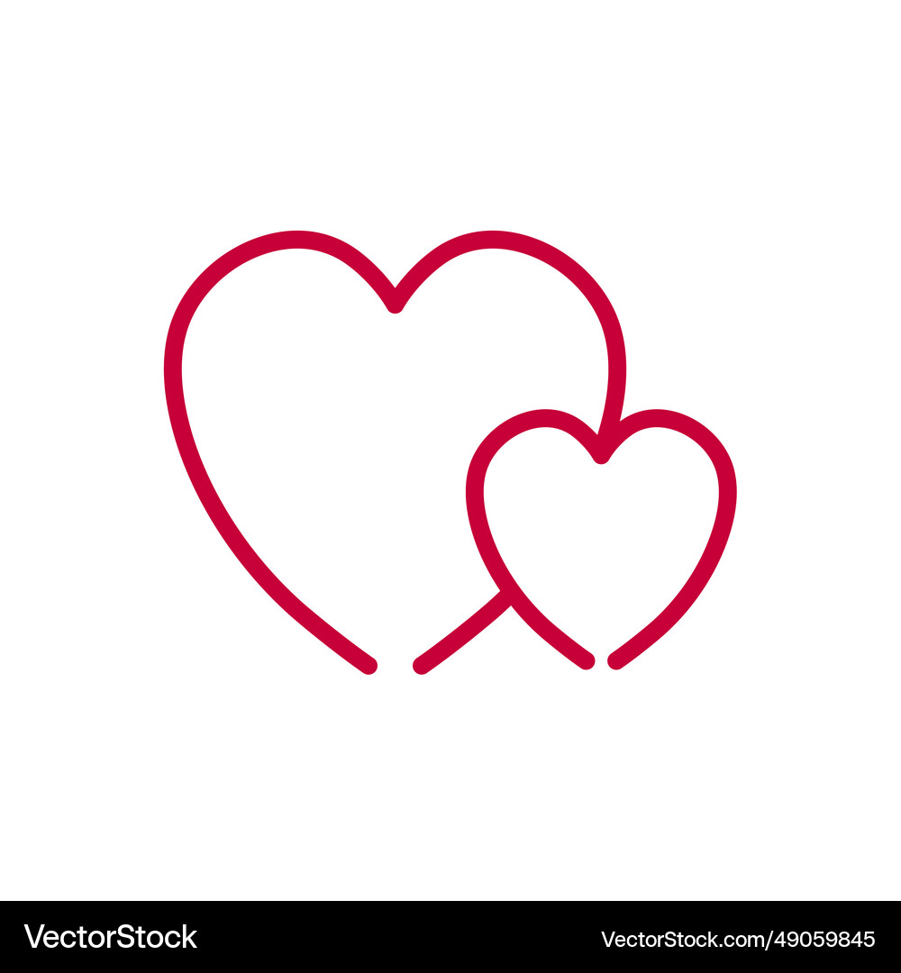 Valentine heart symbol design Royalty Free Vector Image