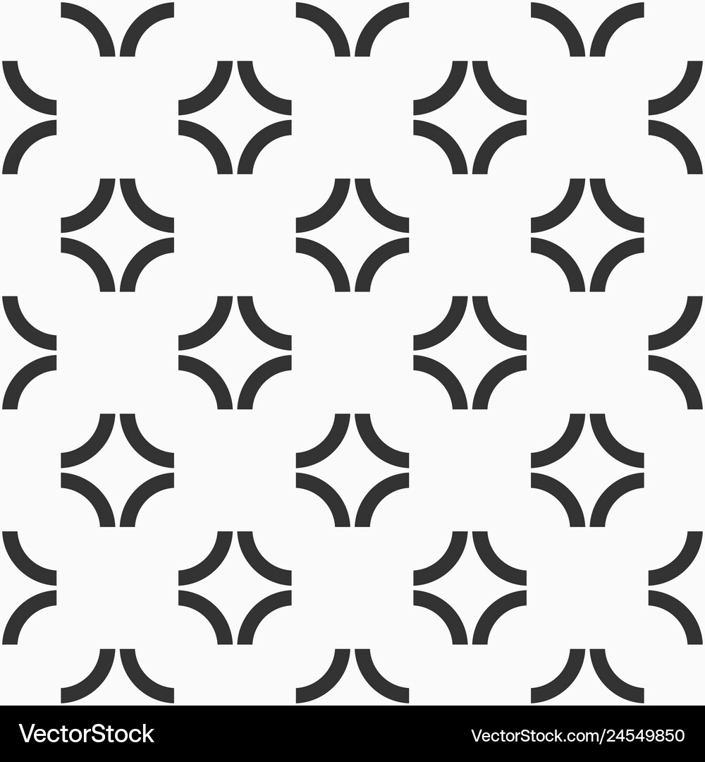 Abstract seamless pattern of curved lines Vector Image