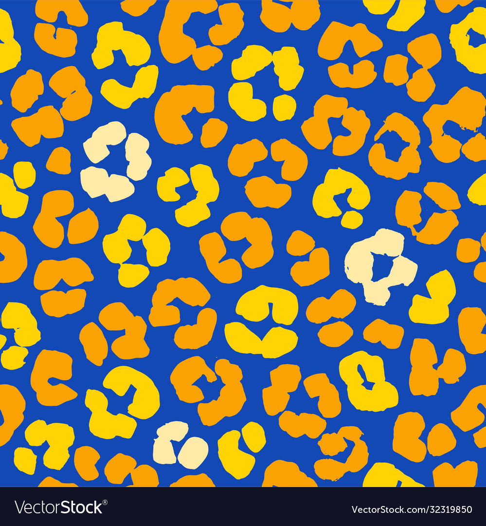 Leopard print seamless background pattern Vector Image