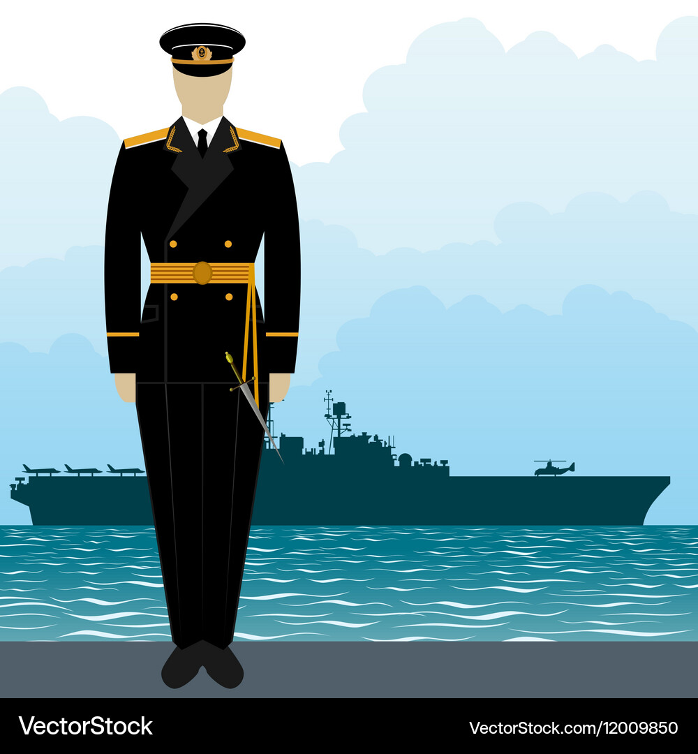 Military uniform navy sailor-9 Royalty Free Vector Image