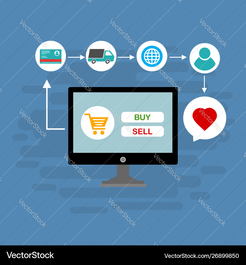 Modern flat design people and business concept Vector Image
