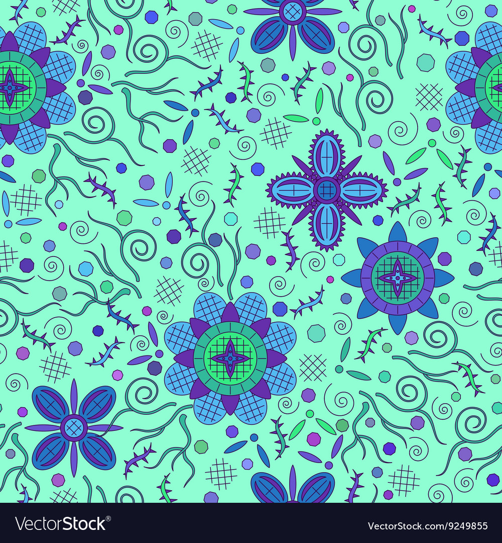 Abstract floral seamless background Royalty Free Vector