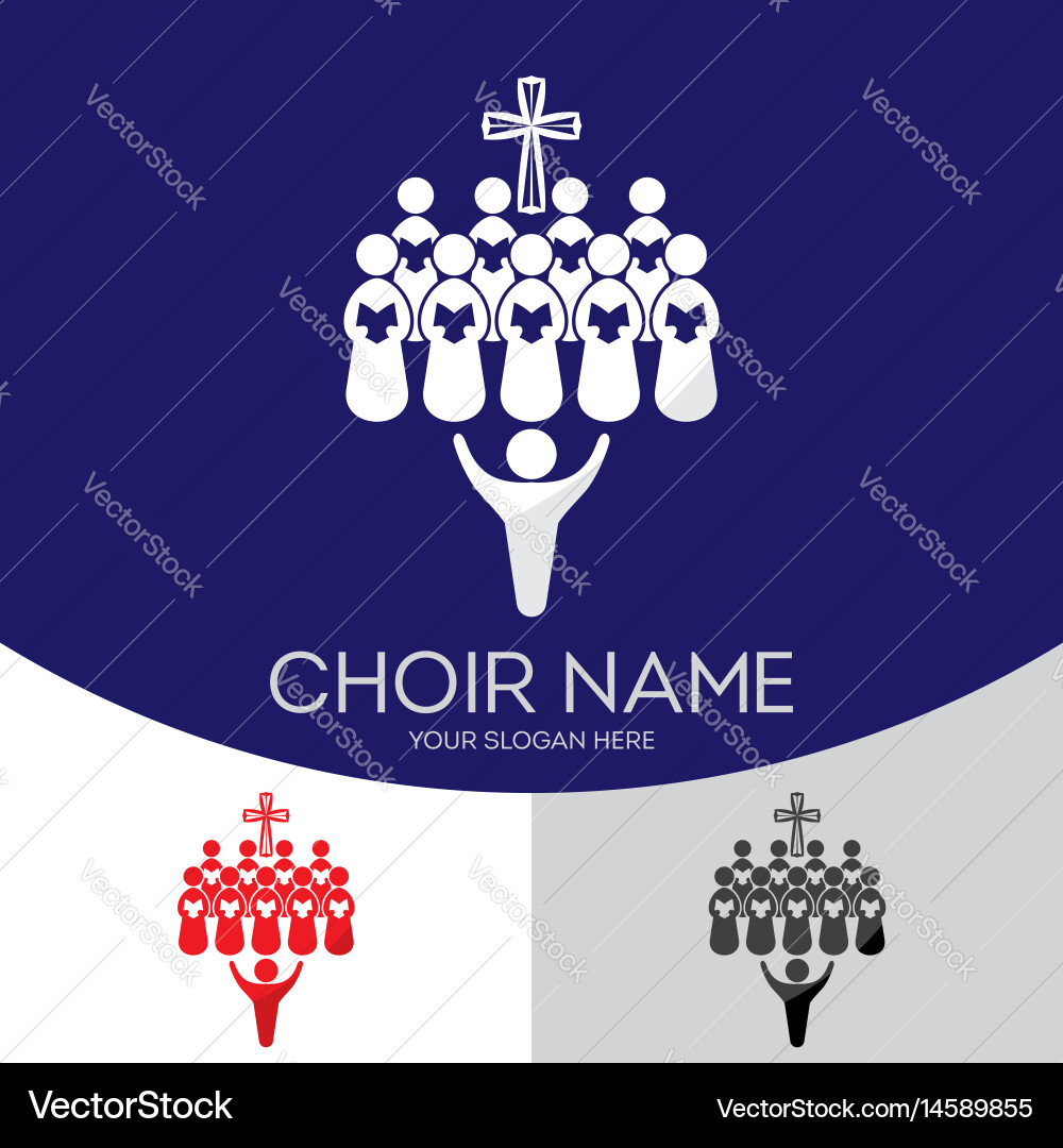 Choir christian church Royalty Free Vector Image