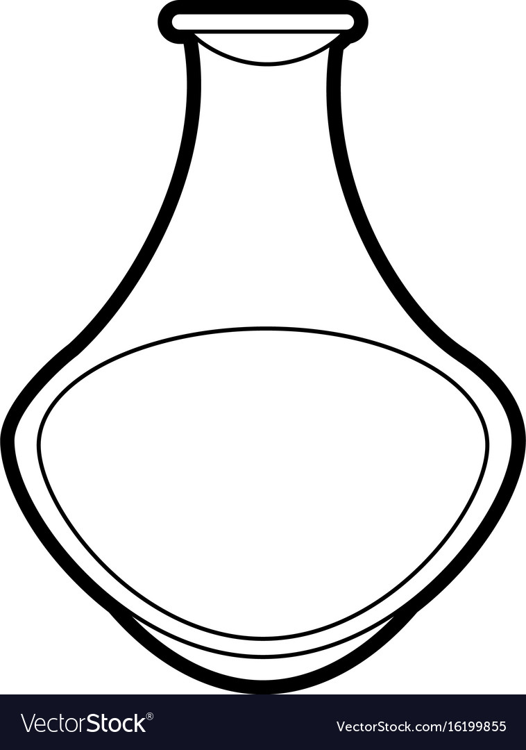 Flask Royalty Free Vector Image - VectorStock