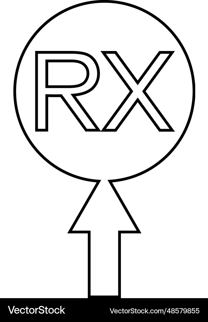 Sign icon tx rx transmission receiving data Vector Image