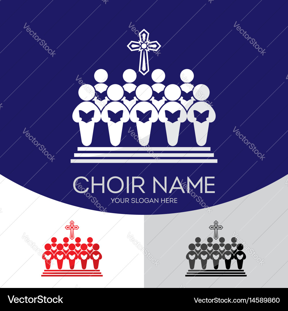 Choir christian church Royalty Free Vector Image