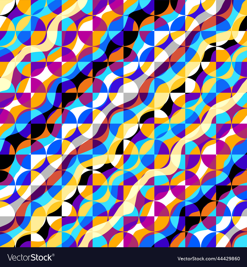 Geometric abstract pattern intersection style Vector Image