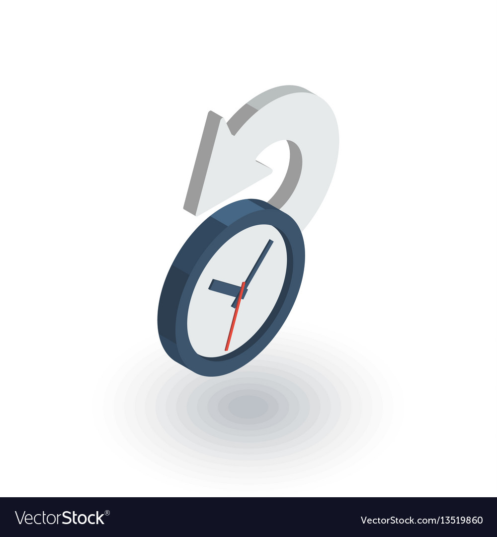 History past time isometric flat icon 3d Vector Image History past time isometric flat icon 3d Vector Image