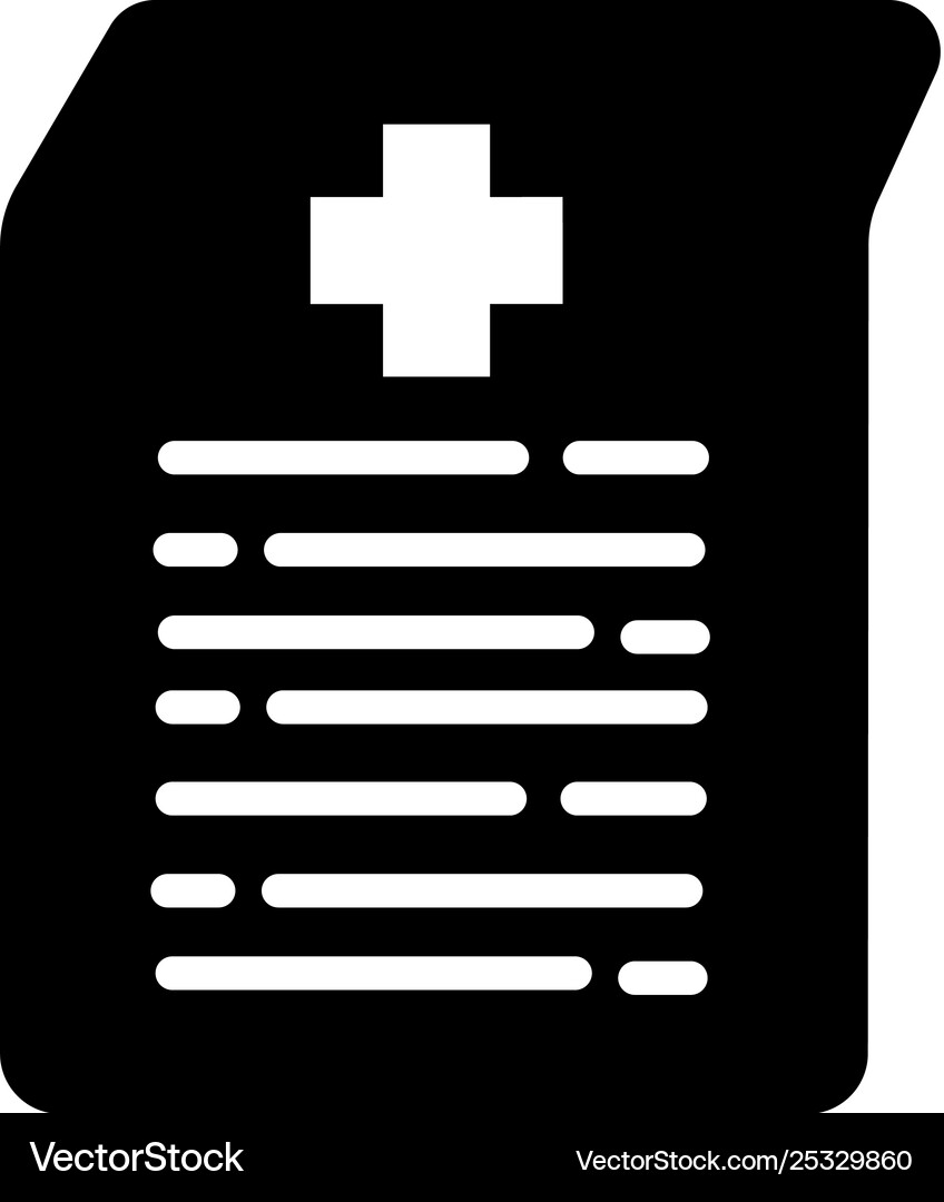 Medical history icon- icon Royalty Free Vector Image