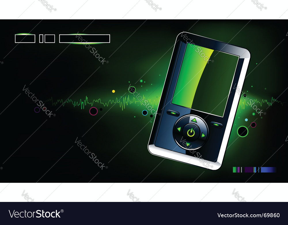 Mp3 player Royalty Free Vector Image - VectorStock