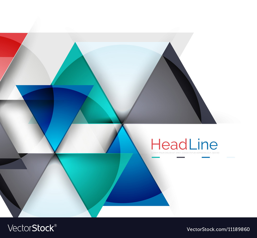 Triangle abstract background Royalty Free Vector Image