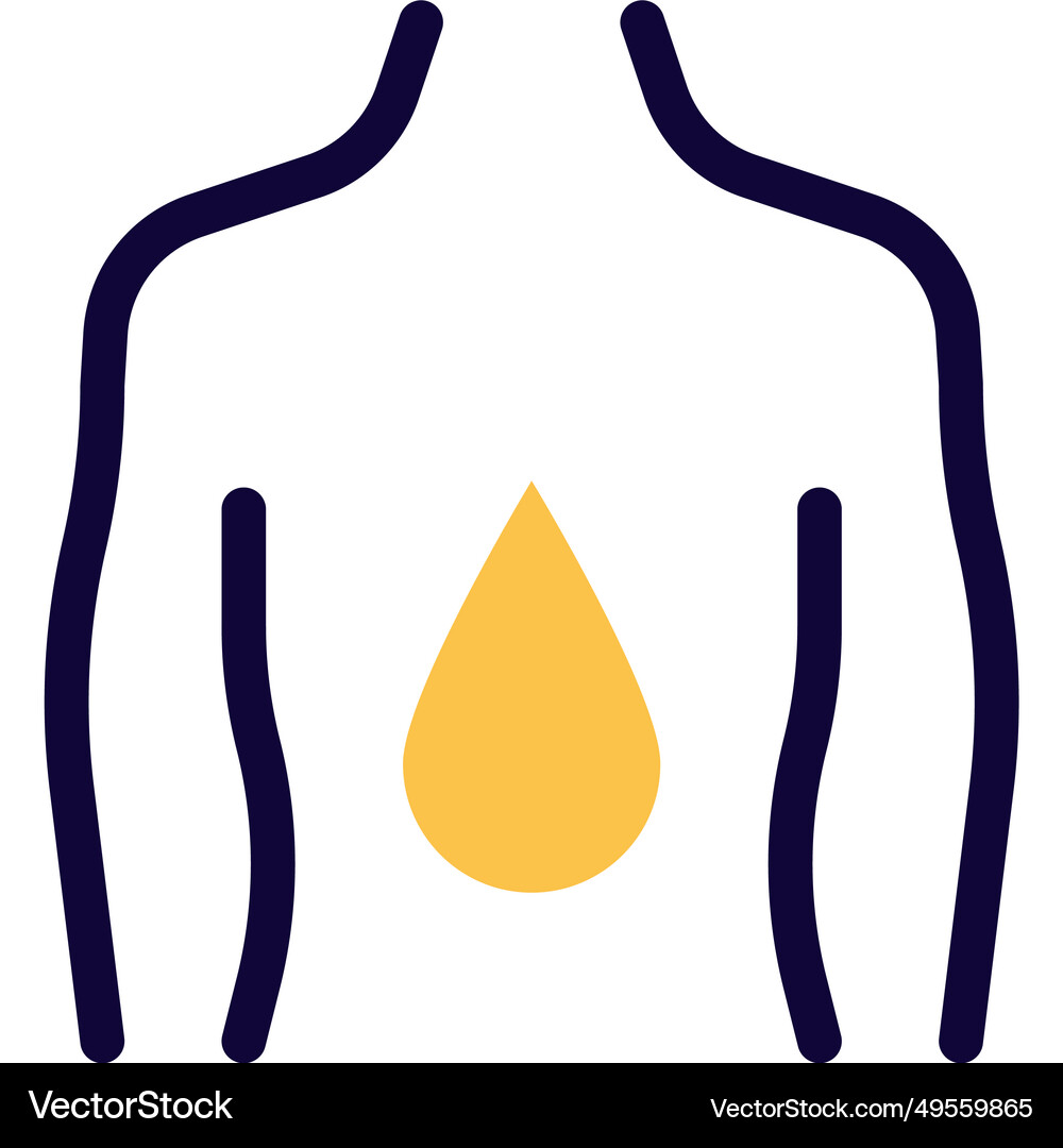 Back massage with oil at spa service Royalty Free Vector