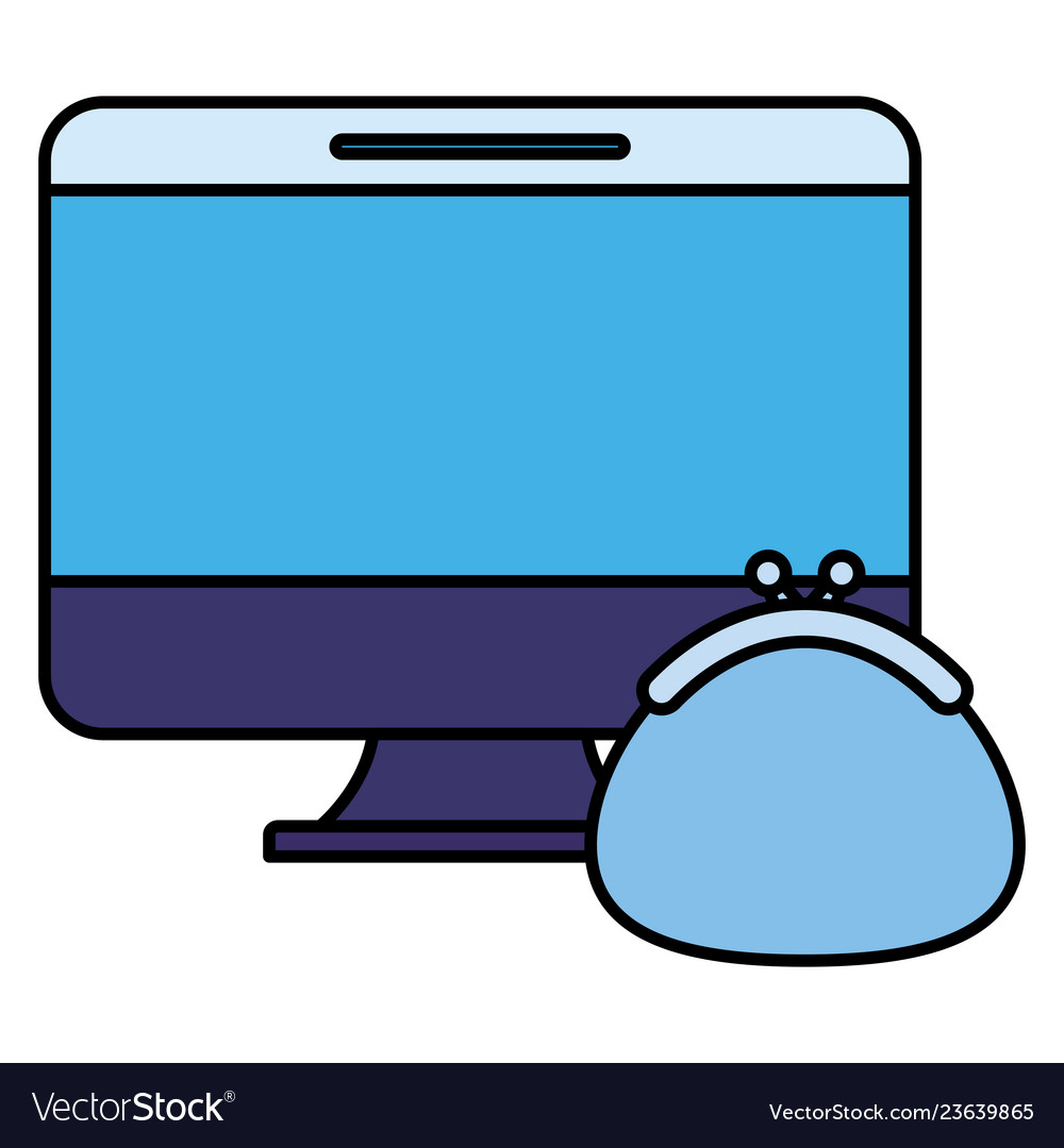 Computer device design Royalty Free Vector Image