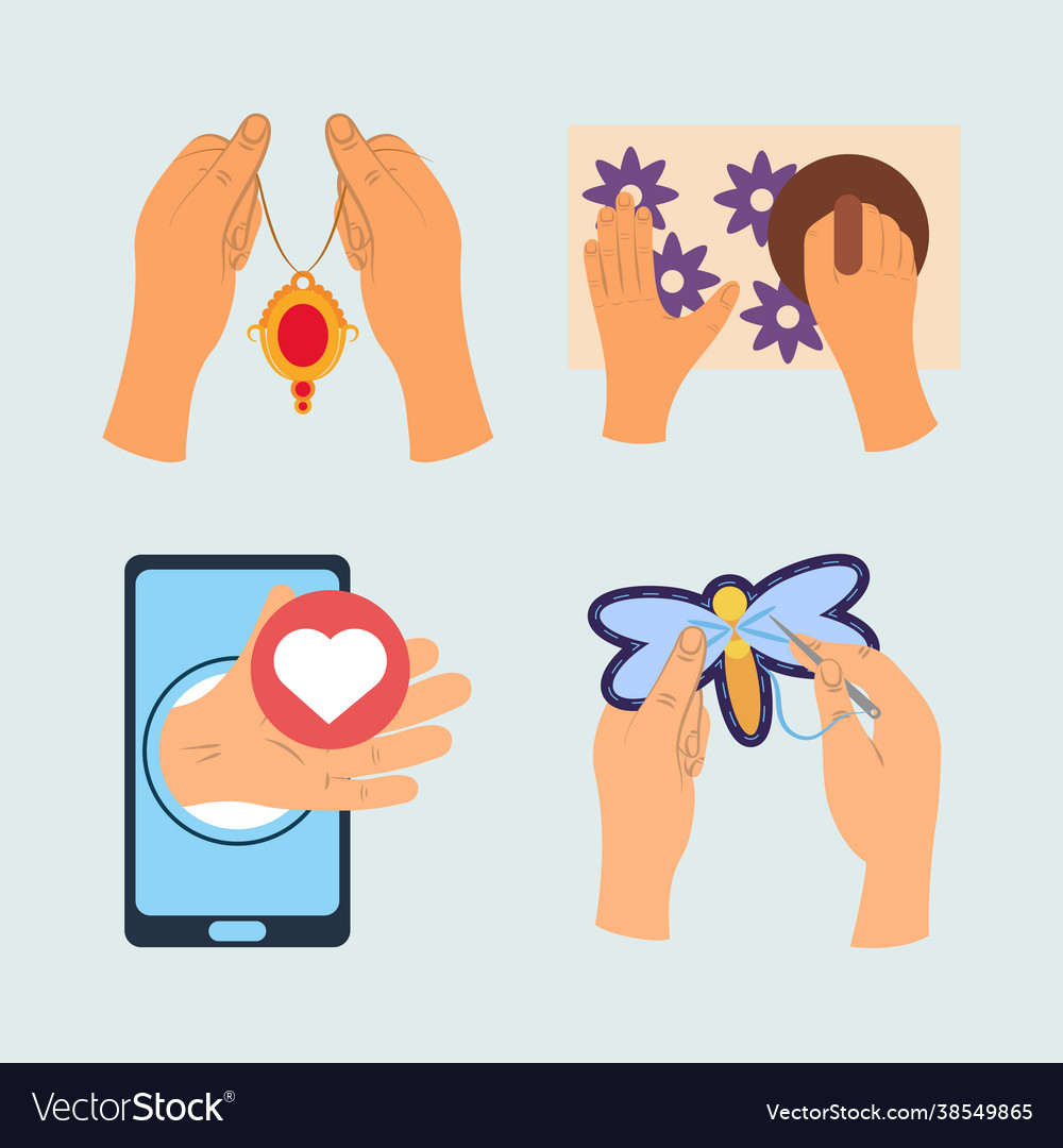 Icon hands creative Royalty Free Vector Image - VectorStock