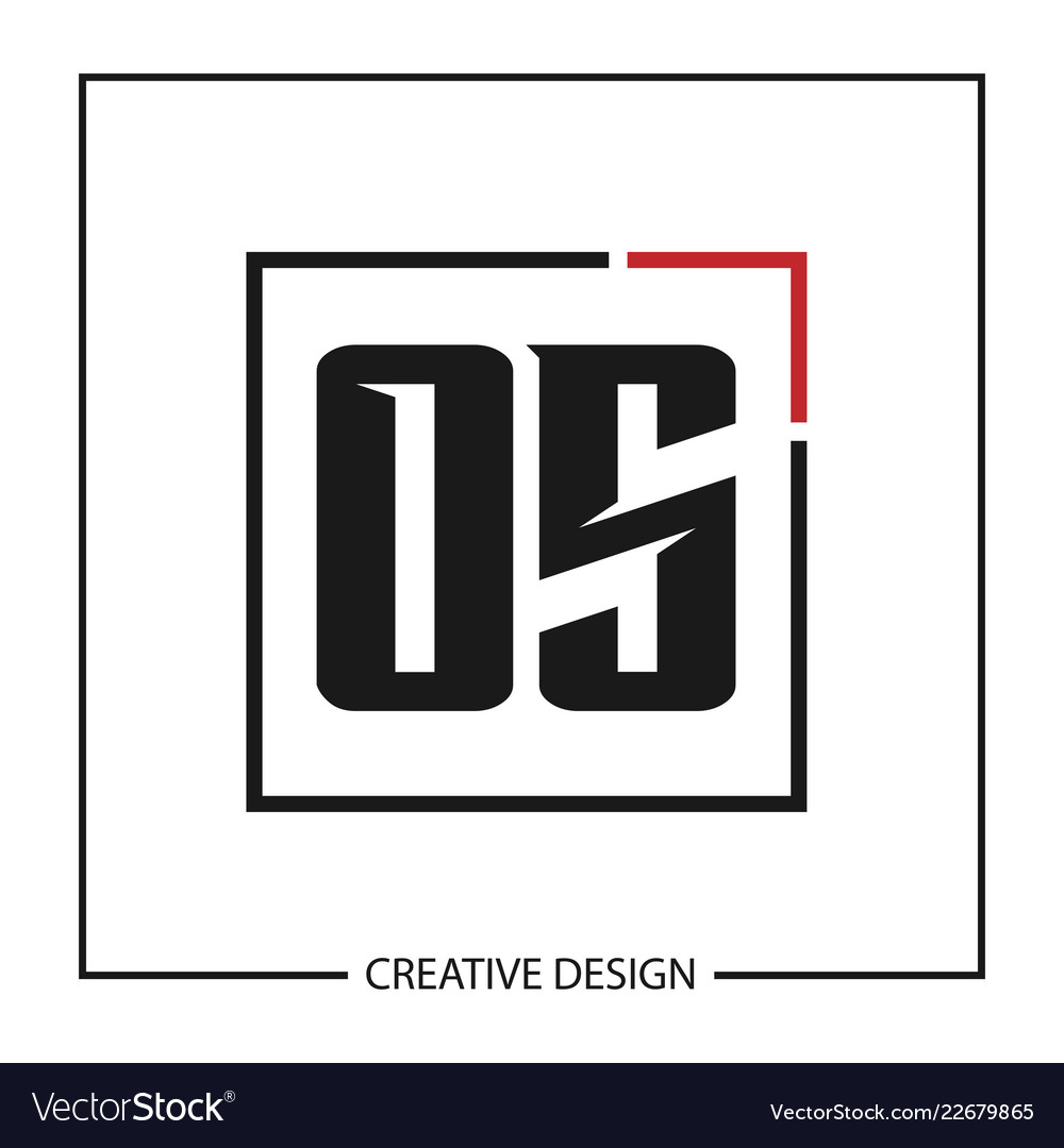 Initial letter os logo template design Royalty Free Vector Initial letter os logo template design Royalty Free Vector