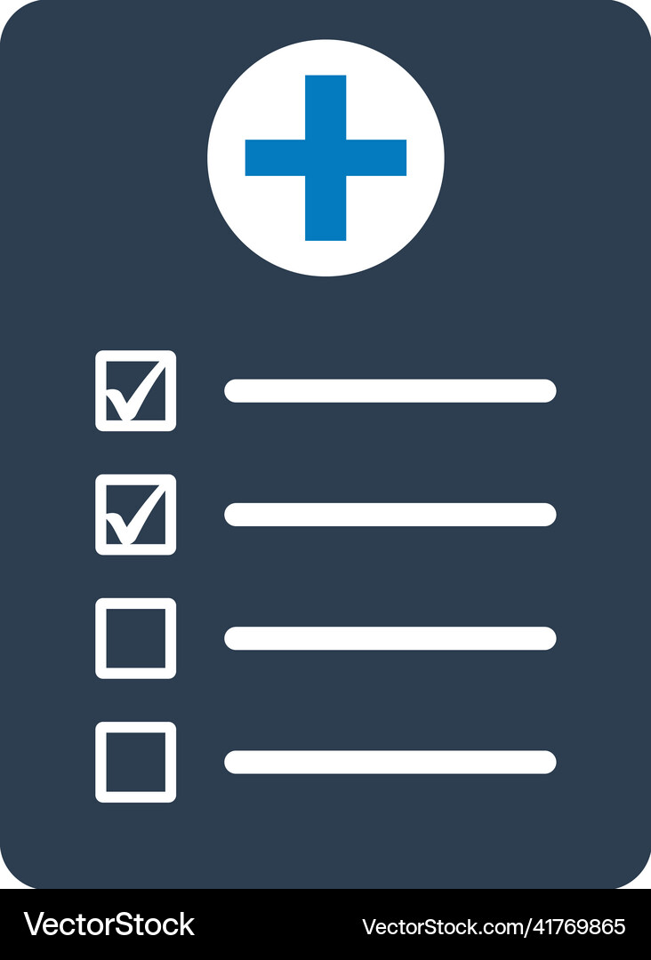 Medical prescription icon flat style eps Vector Image