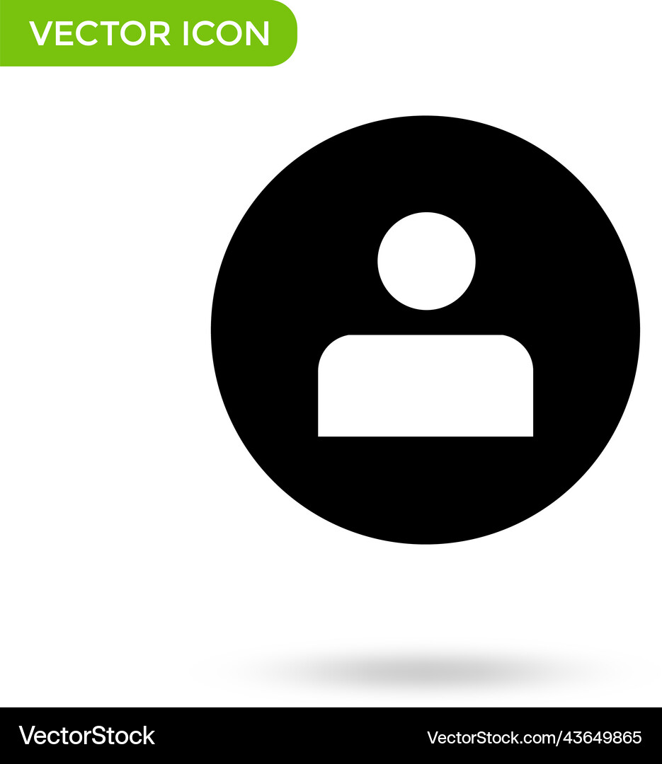Person icon minimal and creative icon isolated Vector Image