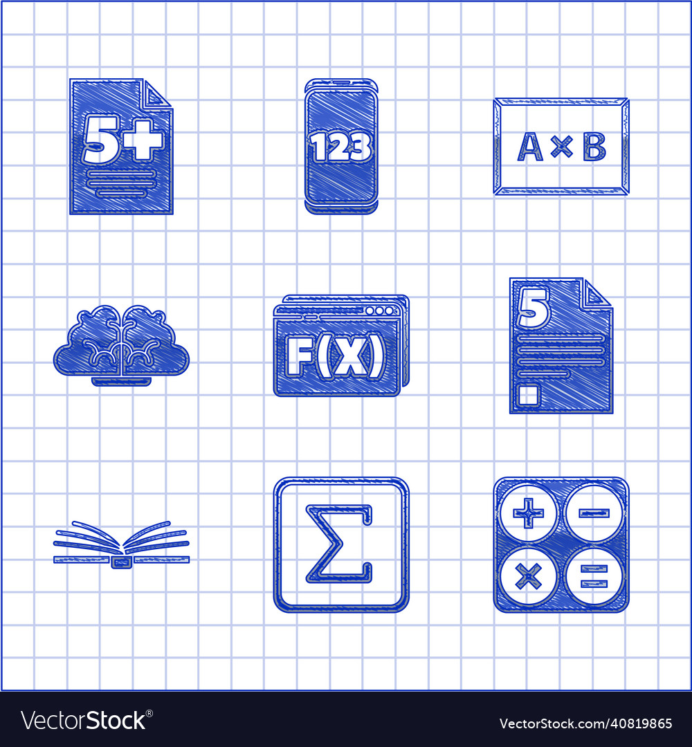 Set function mathematical symbol sigma Royalty Free Vector Set function mathematical symbol sigma Royalty Free Vector