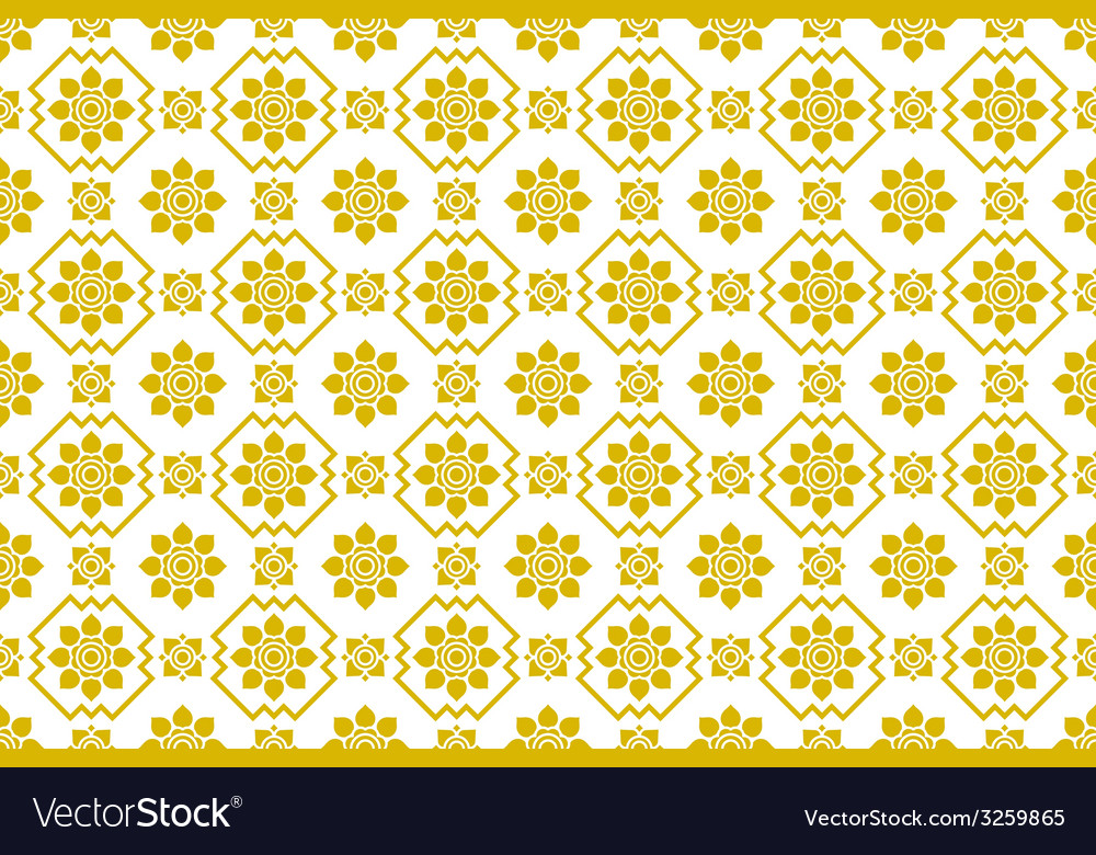Thai Pattern Royalty Free Vector Image - VectorStock