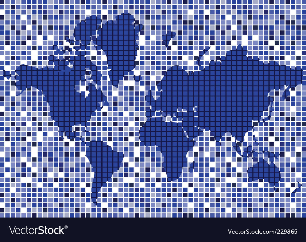 World map Royalty Free Vector Image - VectorStock