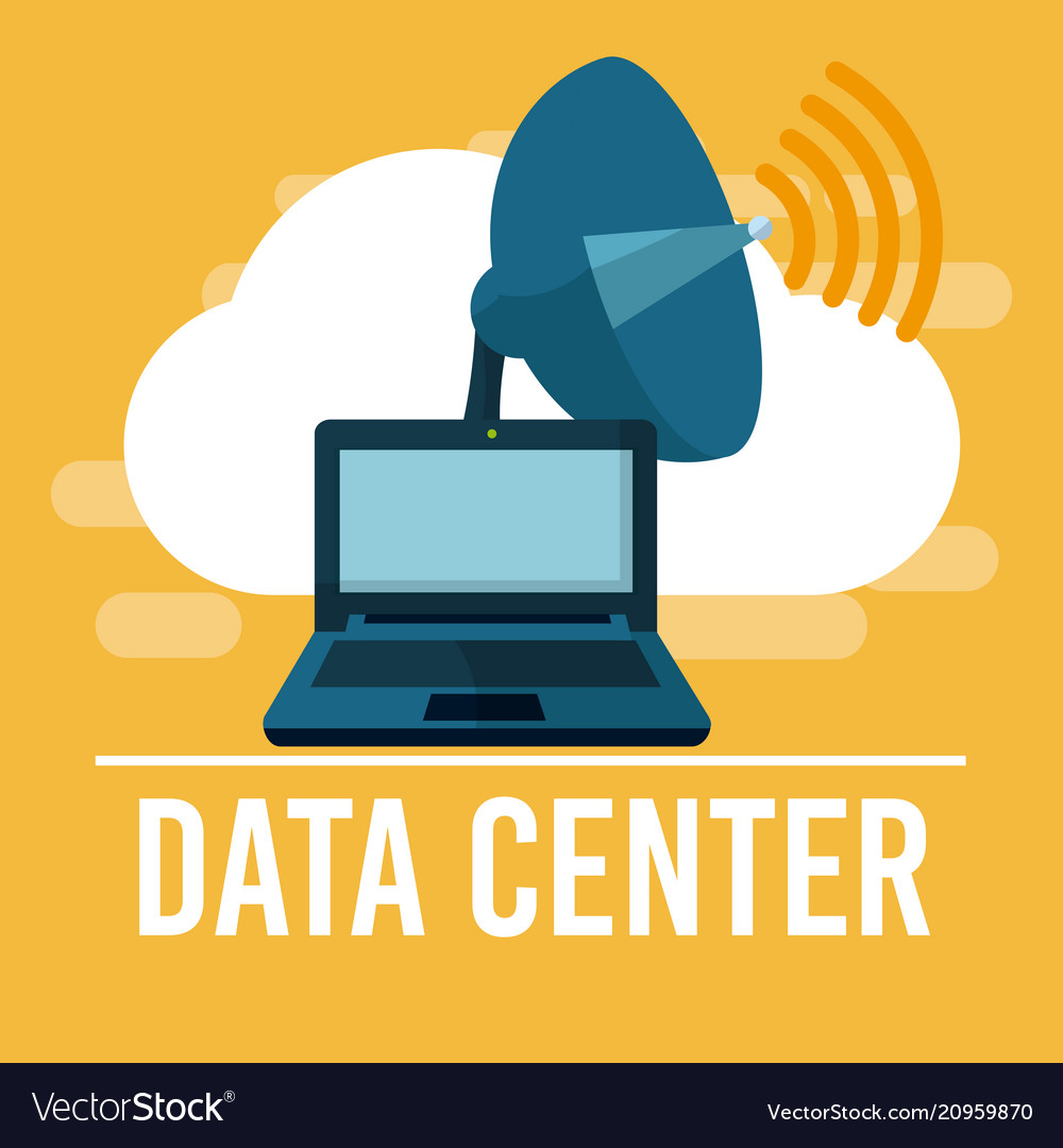 Data center technology Royalty Free Vector Image