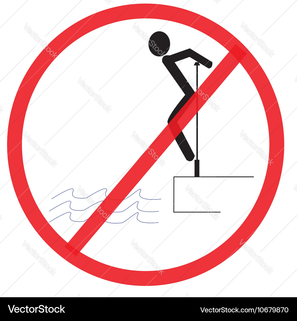 Do not clamber not allowed sign warning symbol Vector Image