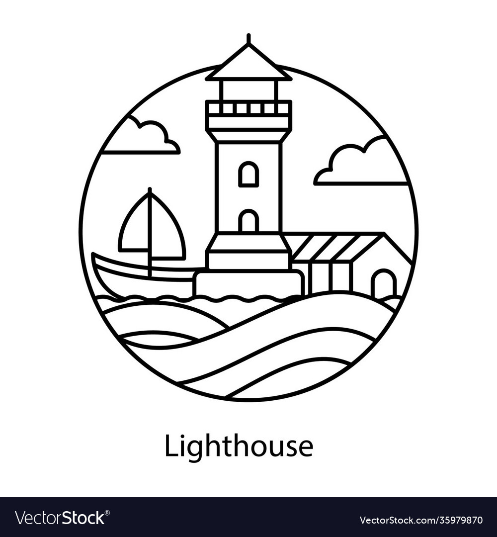 Lighthouse Royalty Free Vector Image - VectorStock