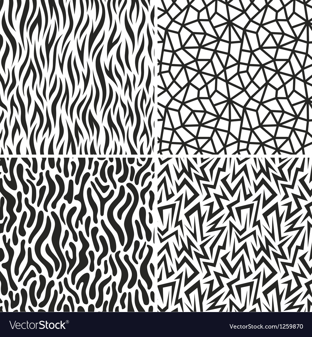 Seamless abstract backgrounds set Royalty Free Vector Image