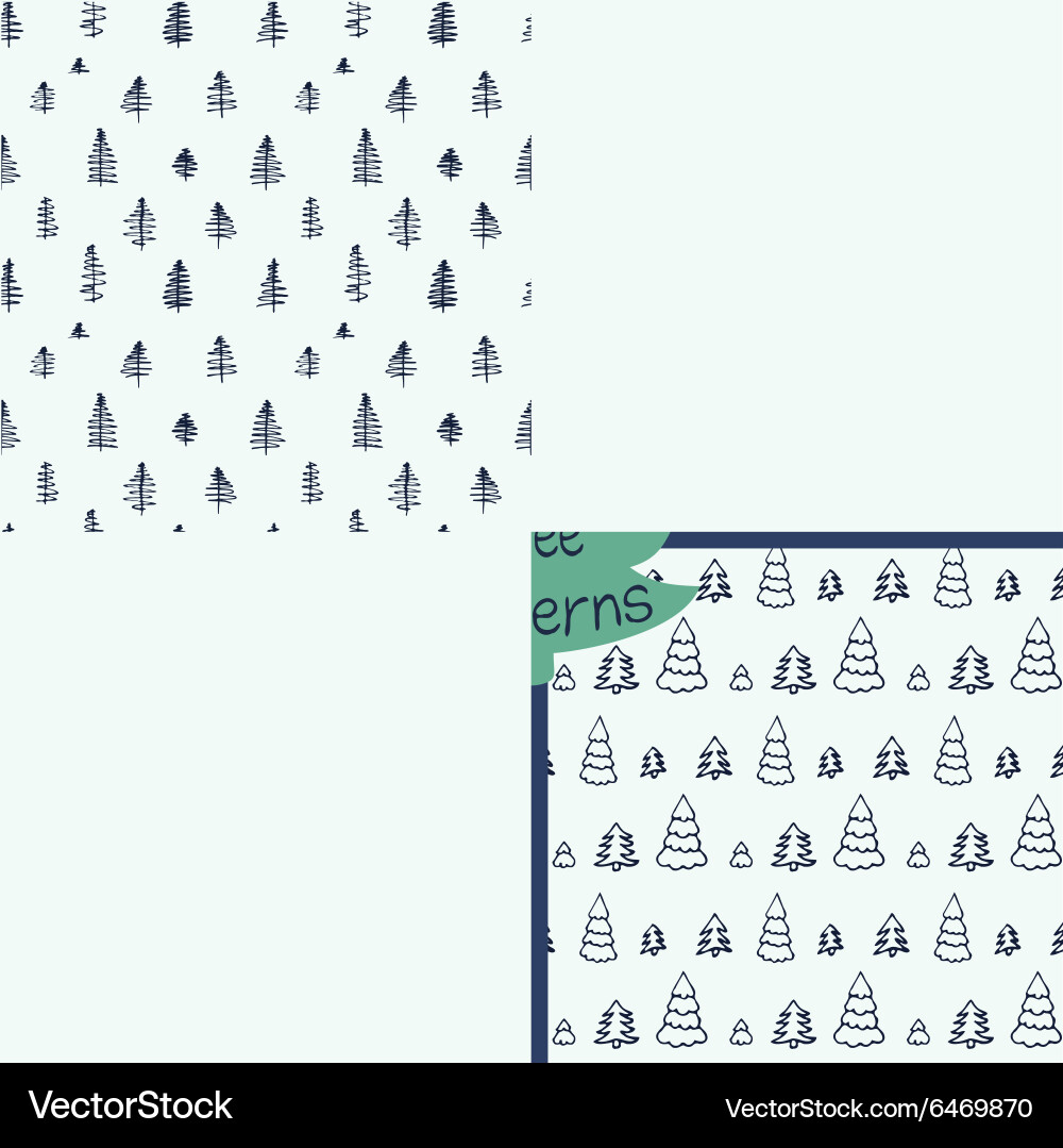 Set of 4 simple cartoon seamless patterns Vector Image