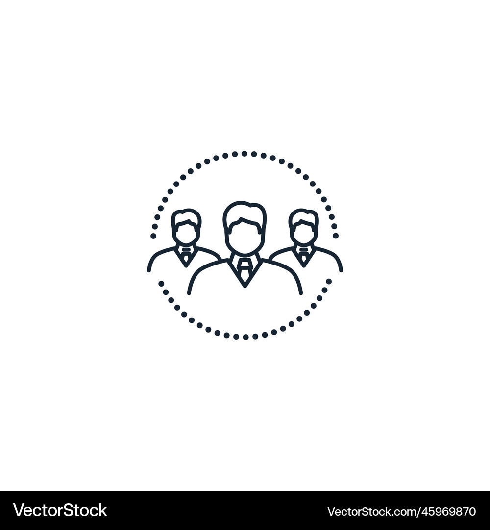Team creative icon from business icons collection Vector Image