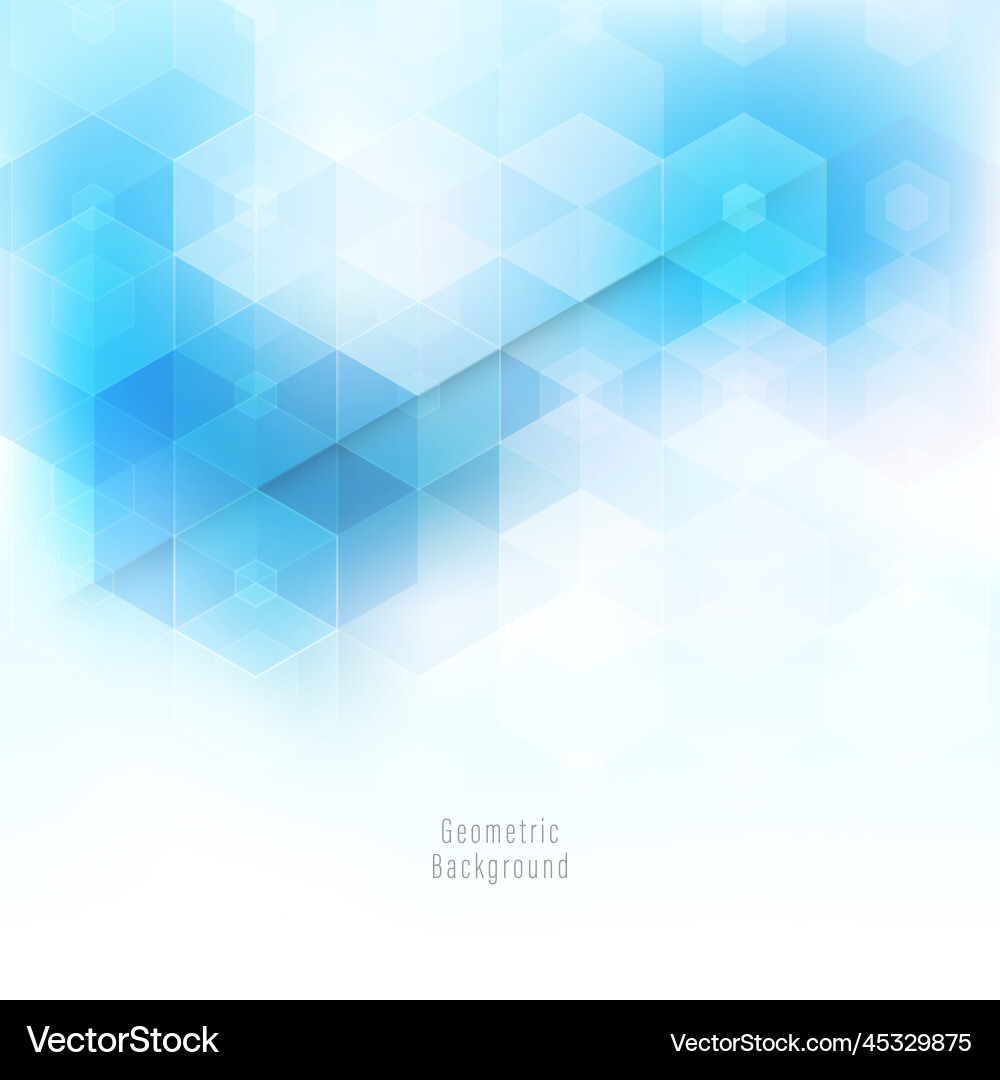 Abstract background geometric shape of blue Vector Image