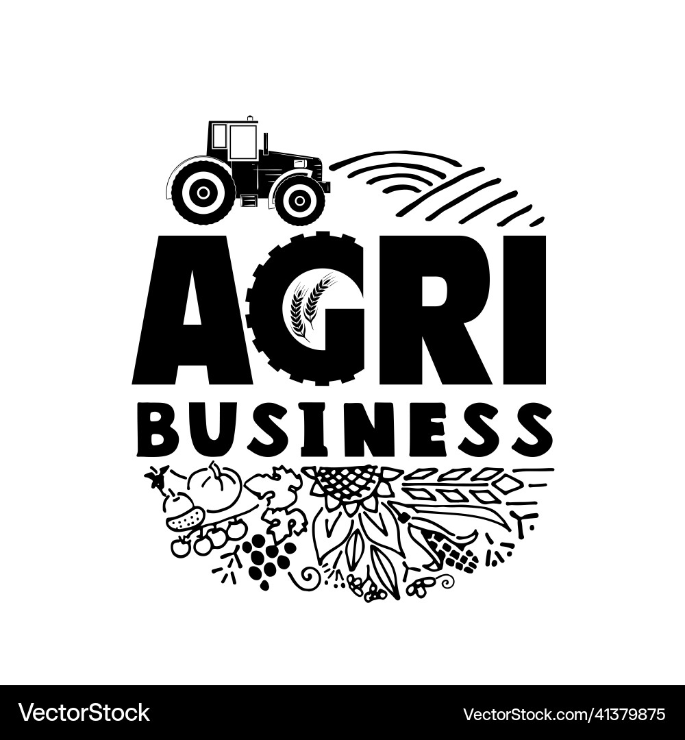 Agricultural logo agribusiness Royalty Free Vector Image