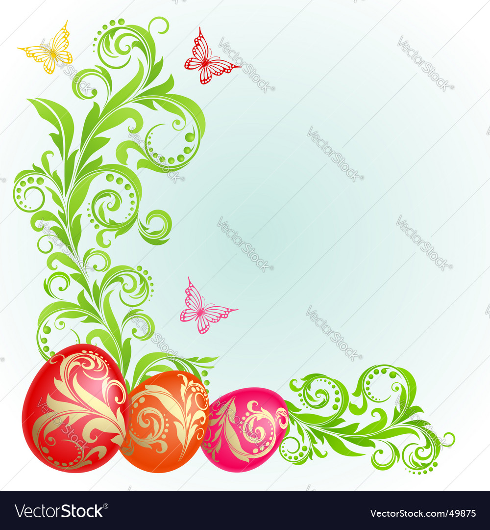Easter background Royalty Free Vector Image - VectorStock