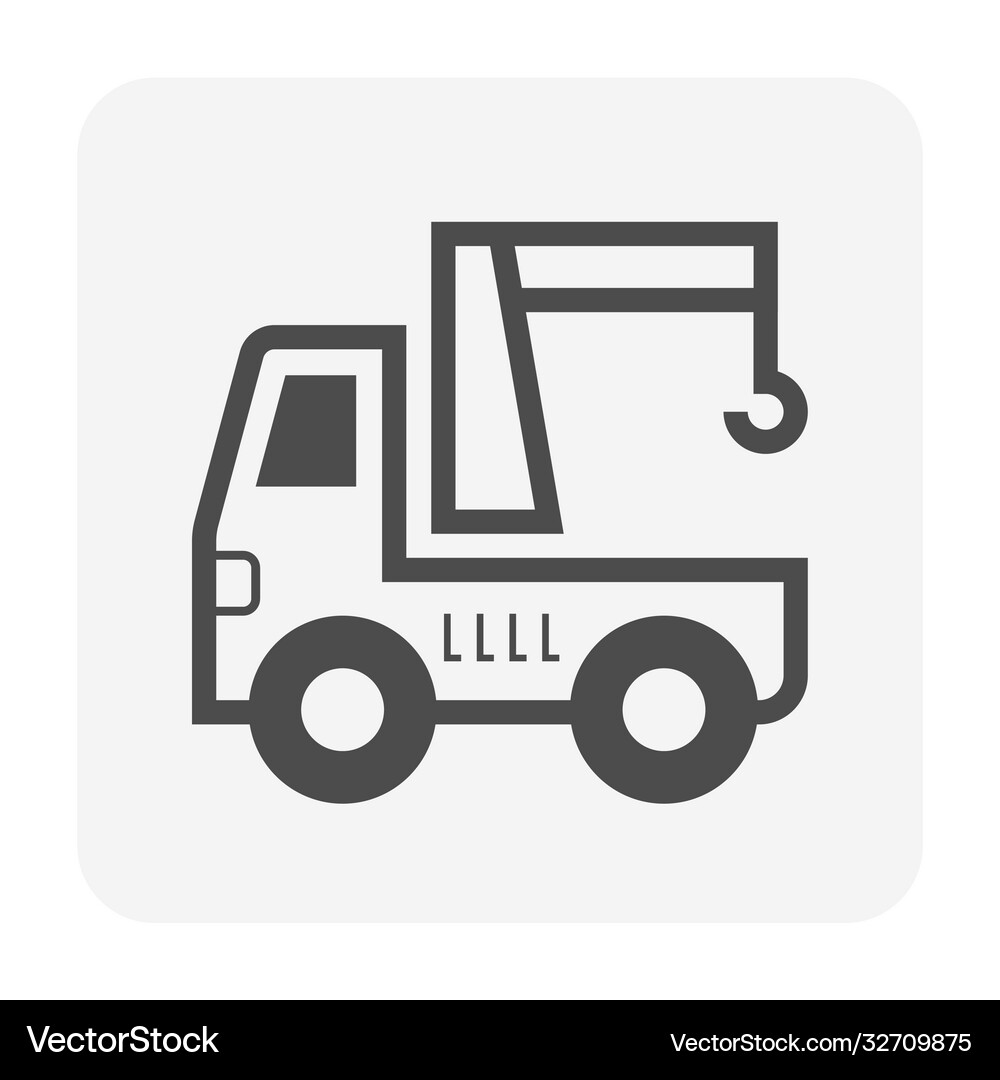 Hiab truck icon Royalty Free Vector Image - VectorStock