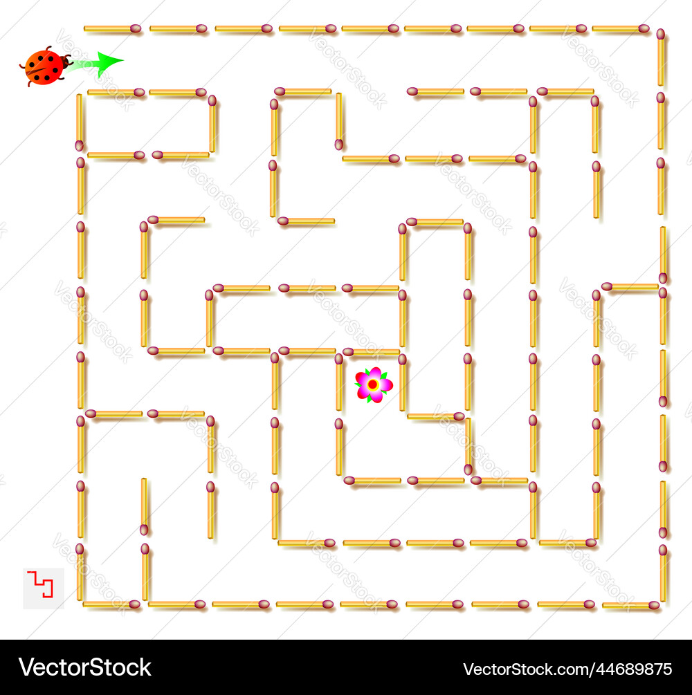 Logic puzzle with labyrinth need to remove one Vector Image