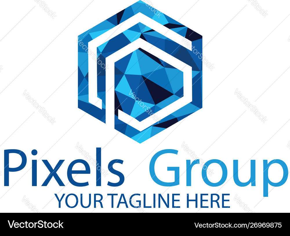 Pixels group Royalty Free Vector Image - VectorStock