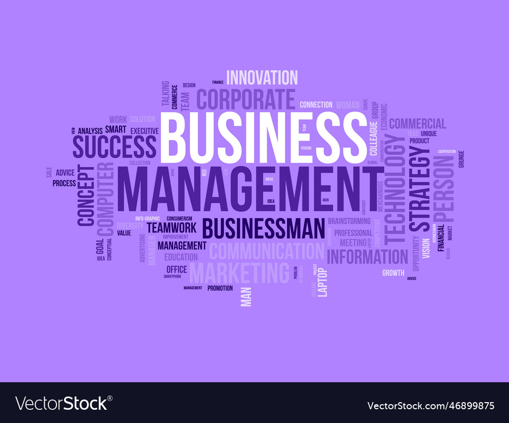 Word cloud background concept for business Vector Image
