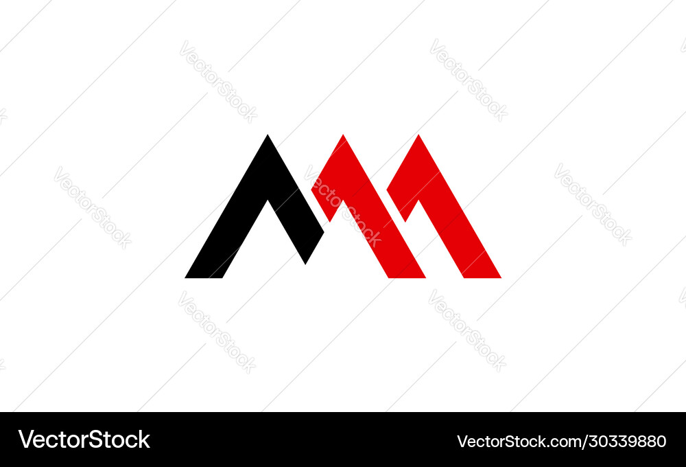 Letter m with number 11 logo design concept Vector Image