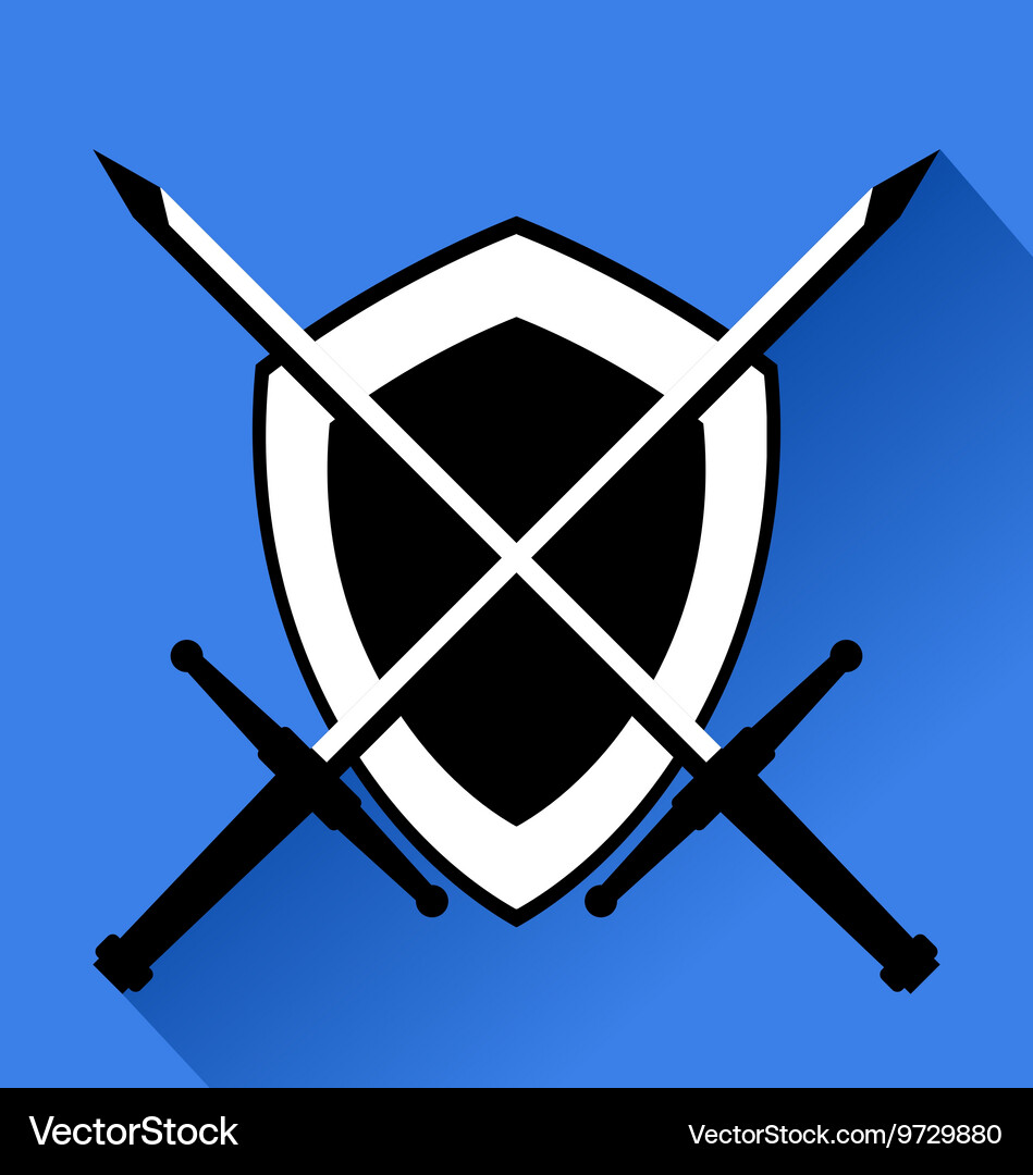 Medieval shield Royalty Free Vector Image - VectorStock