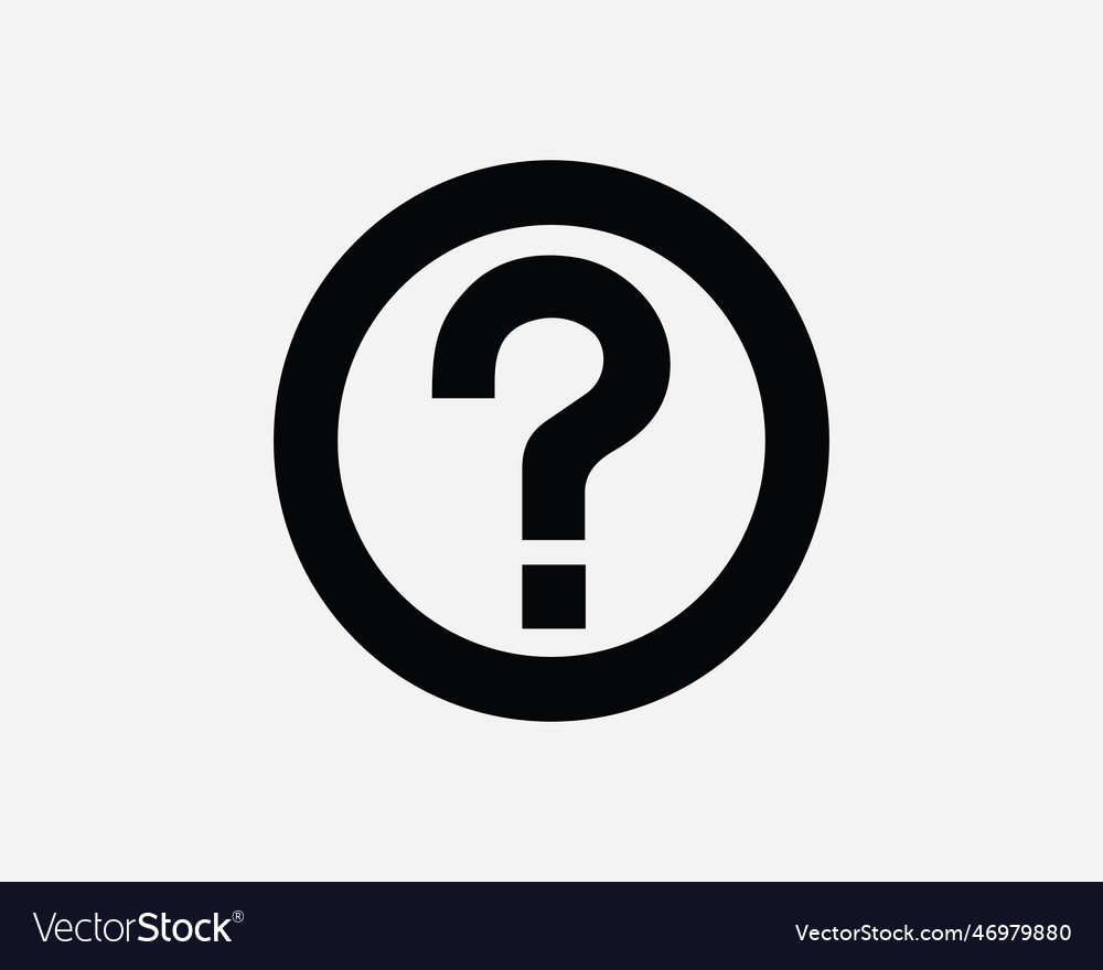 Question icon Royalty Free Vector Image - VectorStock