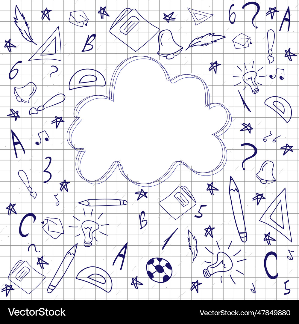 School background Royalty Free Vector Image - VectorStock